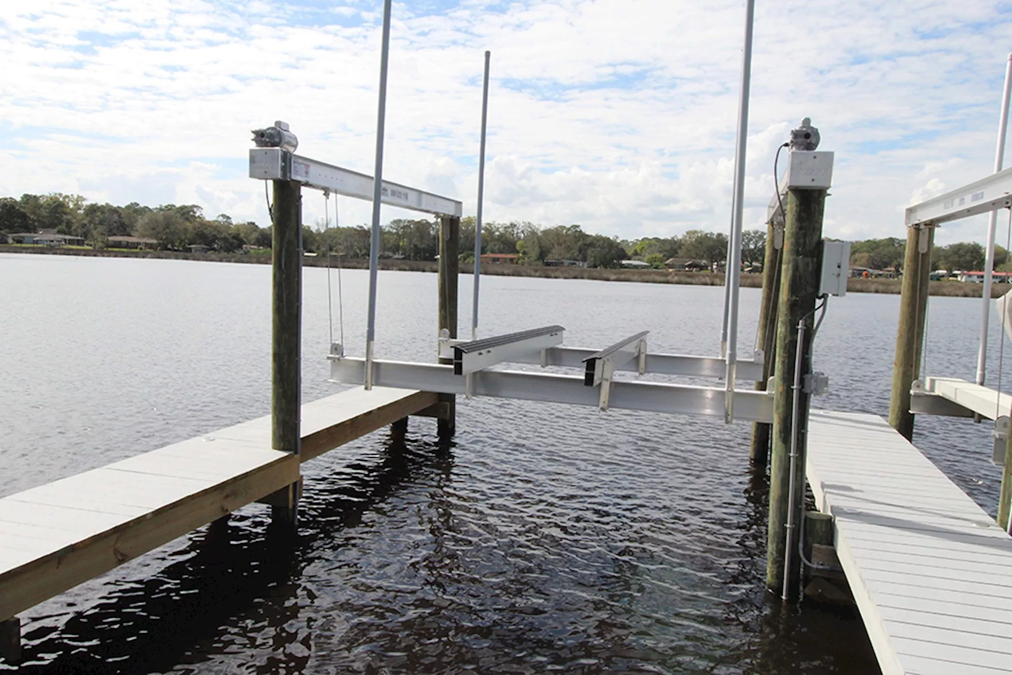 Shop Four Piling Cable Boat Lifts: Durable & Efficient Marine Solutions ...