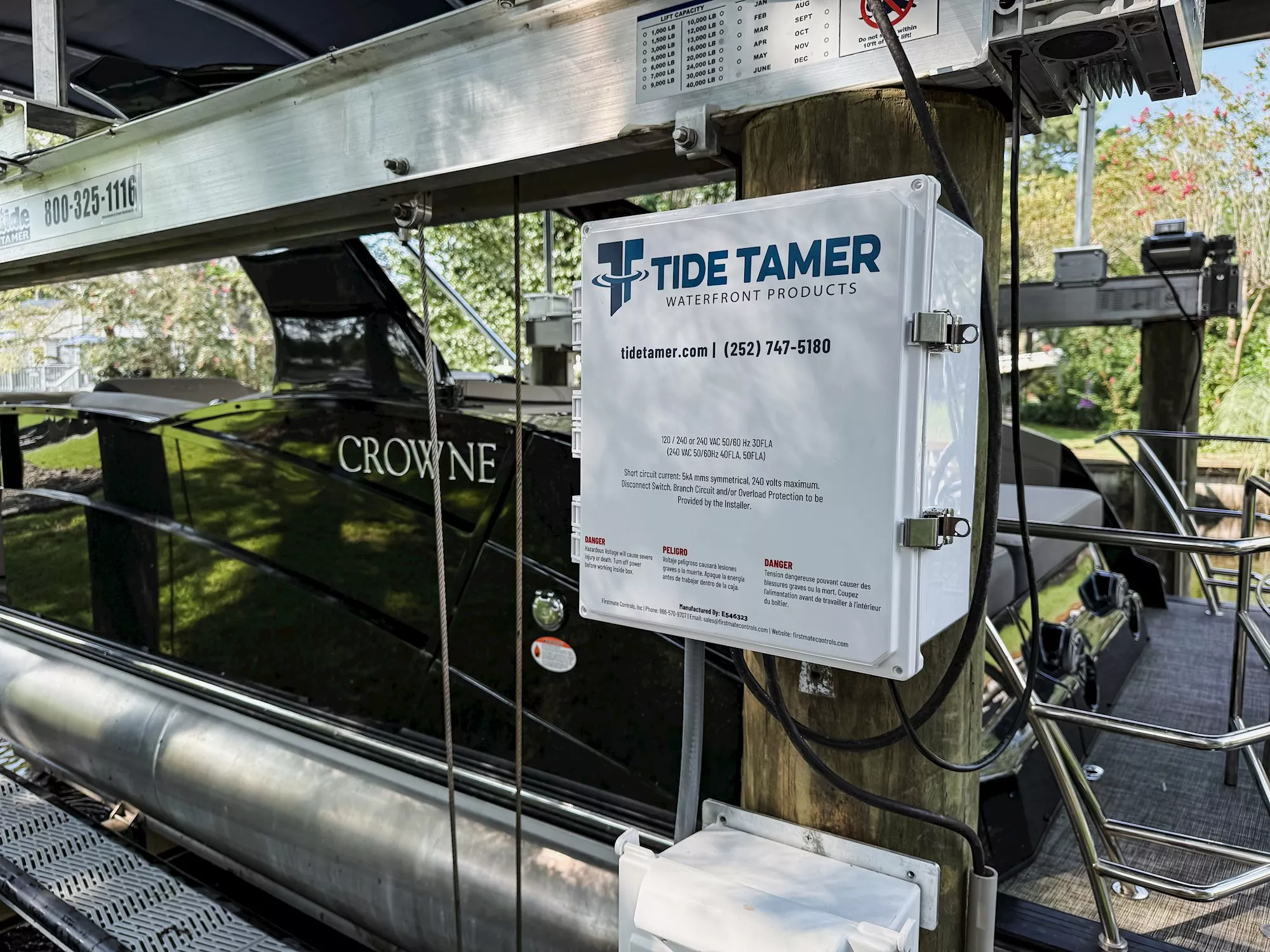 Tide Tamer Controller | UL-Listed Premium Boat Lift Control